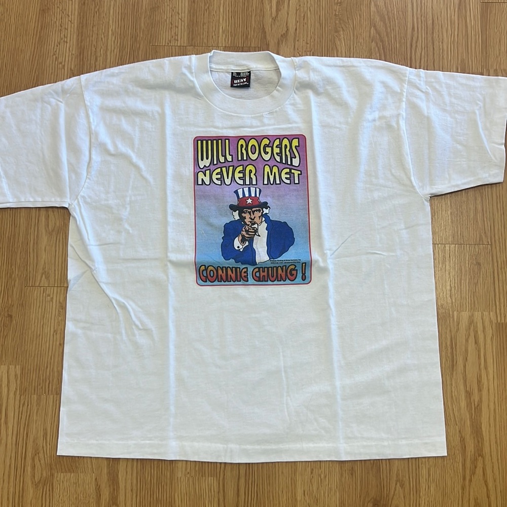 Will Rogers Never Met Connie Chung Tee Shirt Sz Xl - Gem